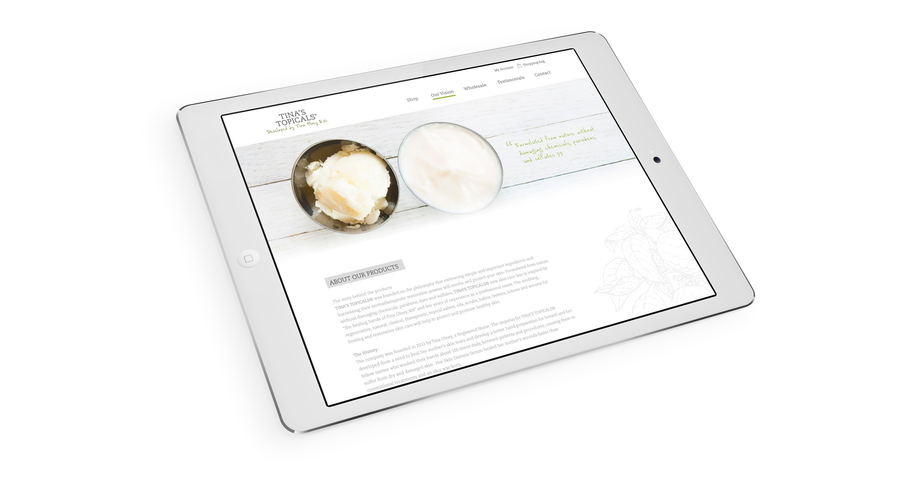 Tina’s Topicals | Mars Design